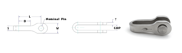 Eye – Jaw Toggle, Strap Style | U.S. Spars