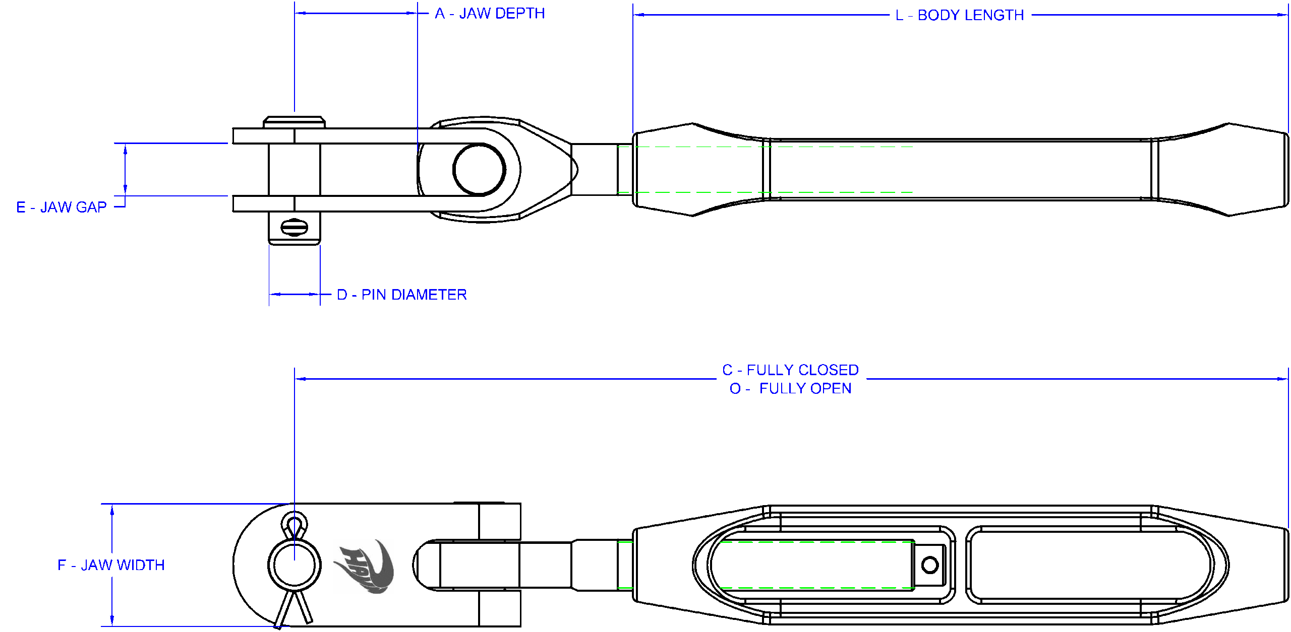 Eye Toggle Jaw And Open Body | U.S. Spars