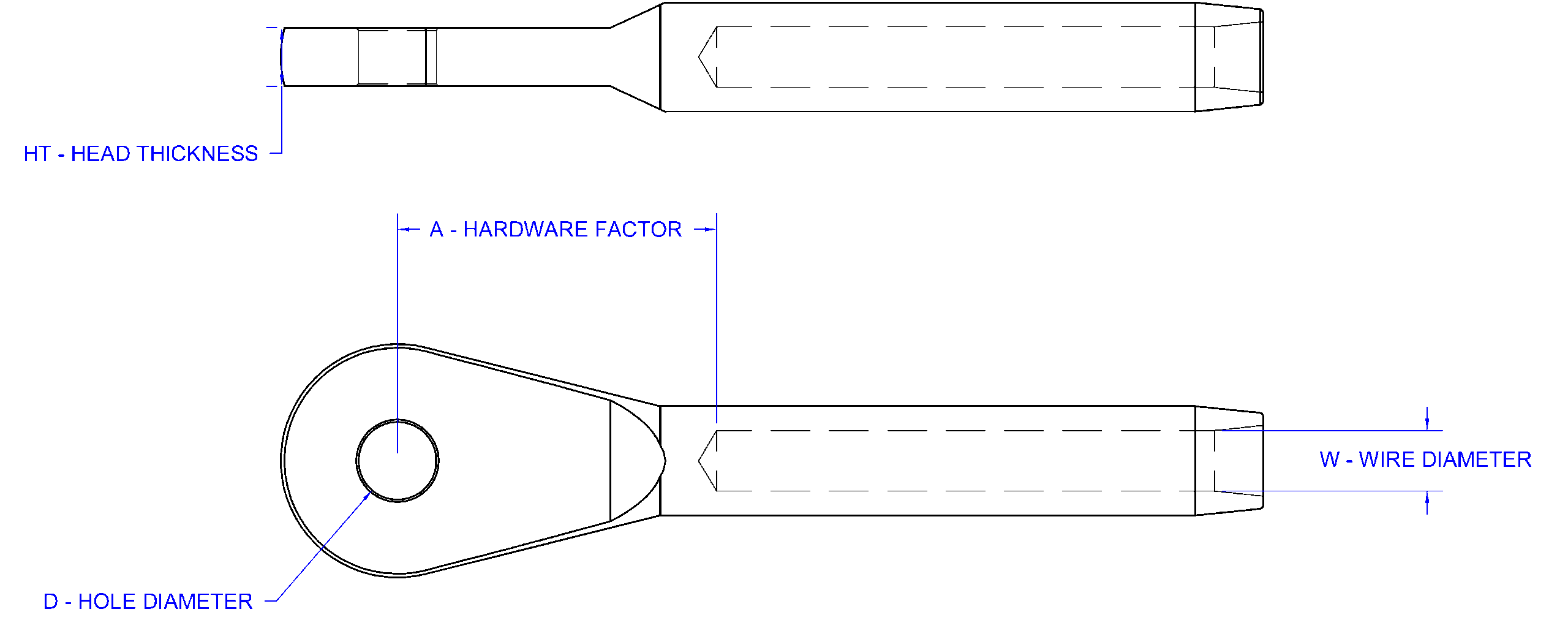 Swage Aircraft Eyes – MS Style | U.S. Spars