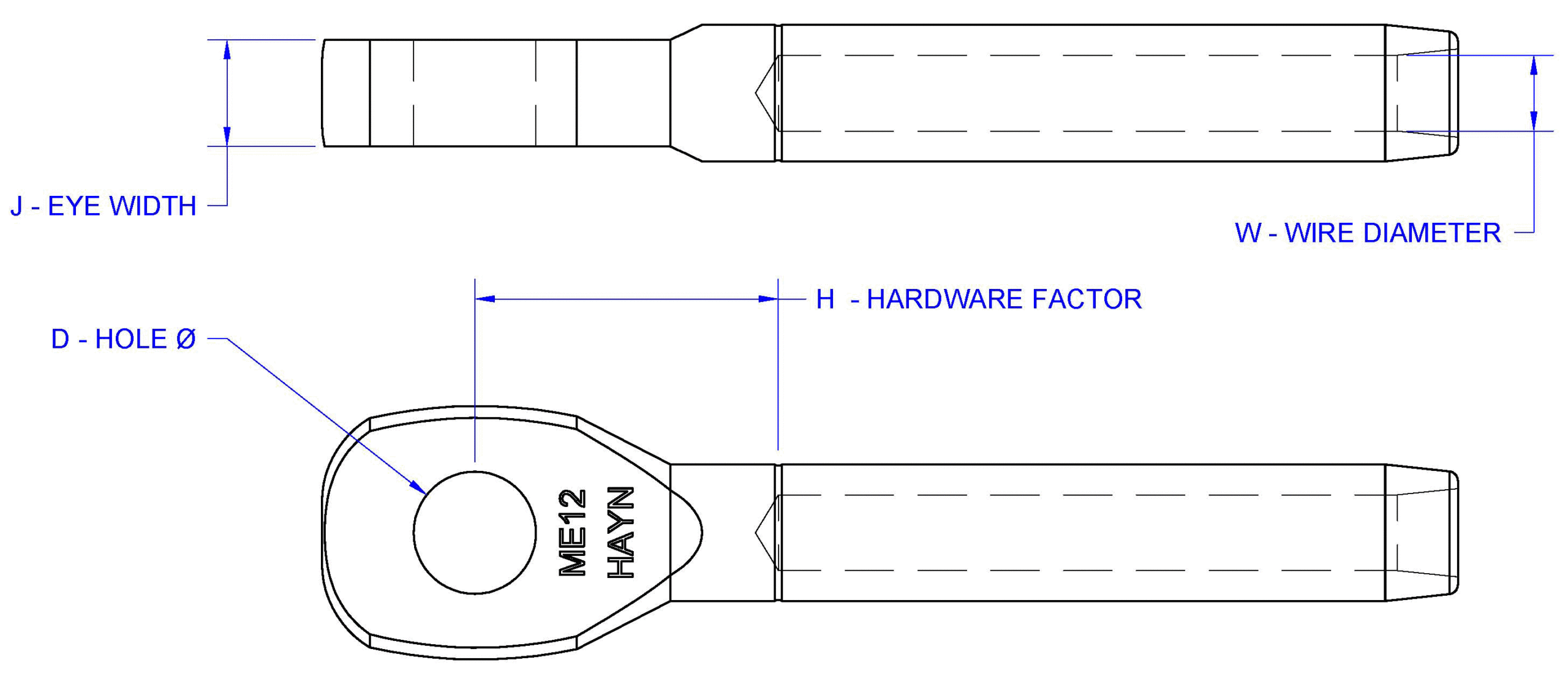 Swage Marine Eye | U.S. Spars
